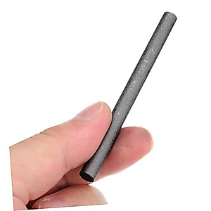 COSMEVIVI 10pcs Electrode Bar Black Carbon Rod Graphite Rods Graphite Electrode Cylinder Rod Tube Cylinder Electrode Tube Bars Graphite Rod Black for Metallurgy Carbon Rods Electrode Arc Rod