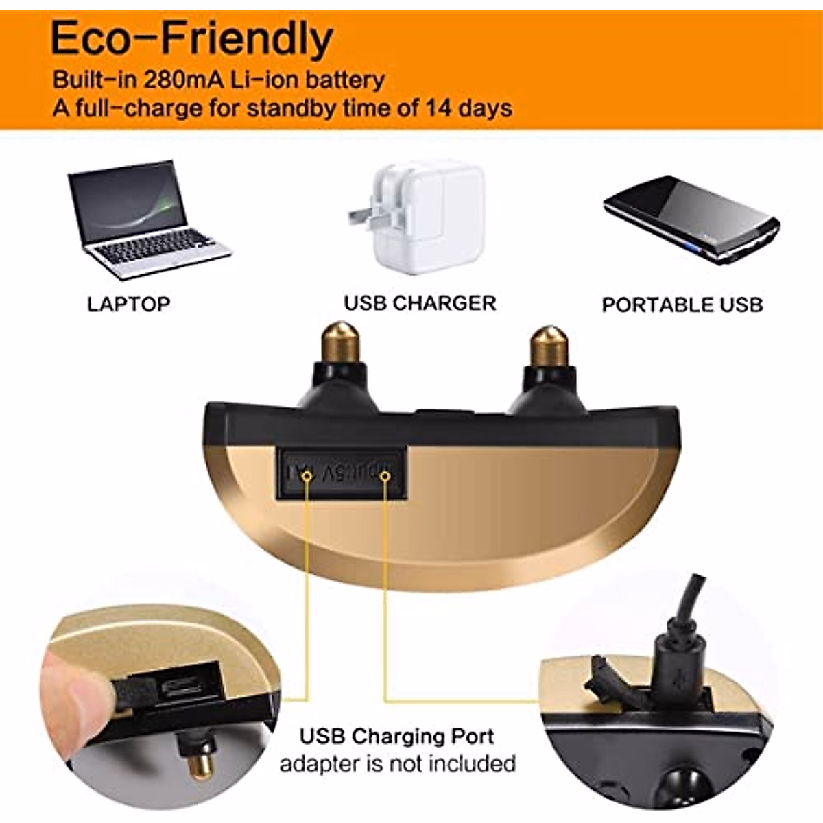 Dog Anti Barking Collar with 7 Adjustable Levels, Harmless Shock, Beep Vibration, Smart Correction and LED Indicator-Reachargeable No Bark Collar for Small Medium Large Dogs,Waterproof