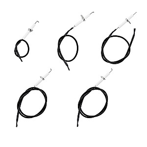 Charbrofire 70-01-283 Igniter Grill Replacement Parts for Dyna Glo igniter electronic ignitor Kits, Ignition Wire with ceramic Spark Plug for Dyna-Glo Backyard BHG Better Homes Gardens Burner 5Pcs