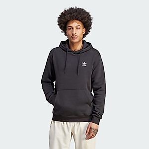 adidas Originals Men's Adicolor Essentials Trefoil Hoodie, Black, Small