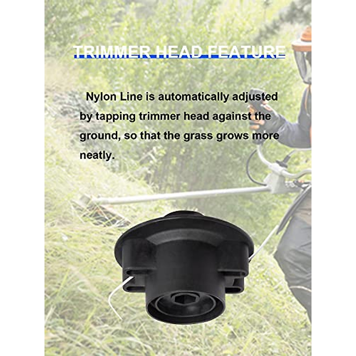 Autocut FS45 C5-2 Trimmer Weed Head Replaces 4006 710 2106, 4006 710 2103 for Stihl FS38 FS40 FS40C FS40CE FS45 FS45C FS46 FS46C FS50 FS50CE FSE60 FSE71 FSE81 String Trimmer Brush Cutter