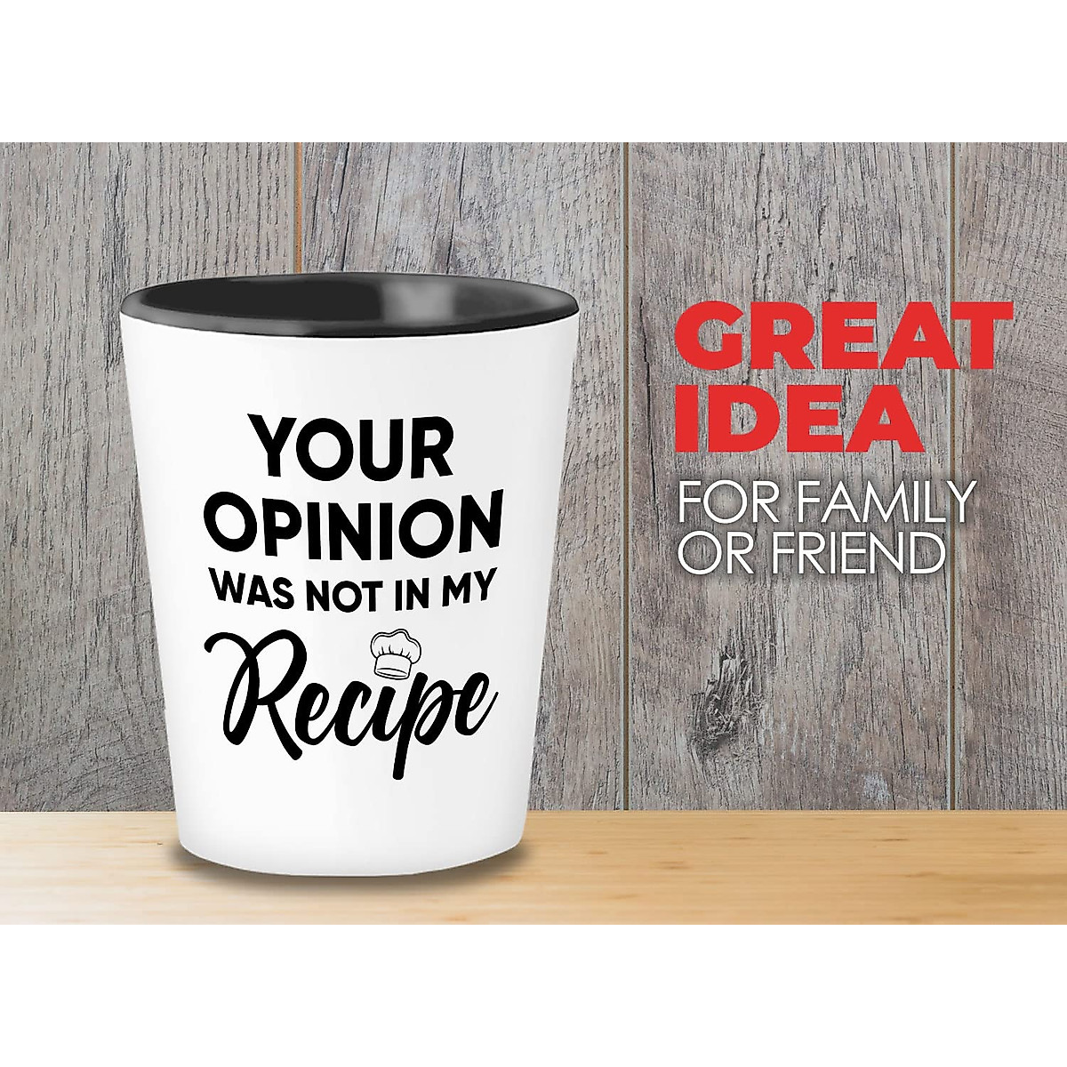 Bubble Hugs Chef Shot Glass 1.5oz - Okie Dokie Artichokie - Funny Cute Artichoke Healthy Food Pun Cook Recipes Vegetables Pizza Veggie Delicious