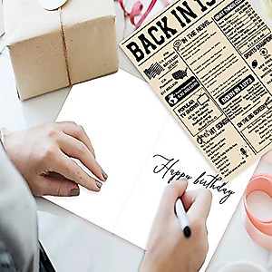 OJsensai Happy 51st Birthday Card for Men Women, Simple 51 Year Old Gift for Son Daughter, Big 1973 Bday Card for Husband Wife, Best 51 Birthday Gift Ideas for Sister Brother, Back In 1973