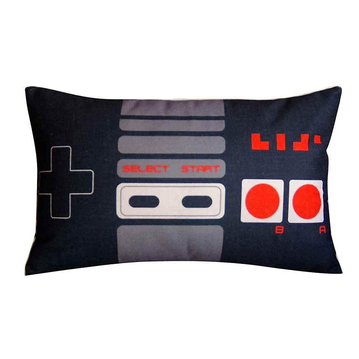FAVDEC Decorative Game Pad Pillow Cover 12 Inches x 20 Inches, Throw Pillow Cover with Gamepad Pattern, Cover only