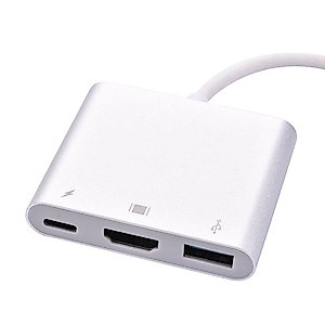 Type C USB 3.1 to USB-C 4K HDMI USB 3.0 Adapter Cable 3 in 1 Hub