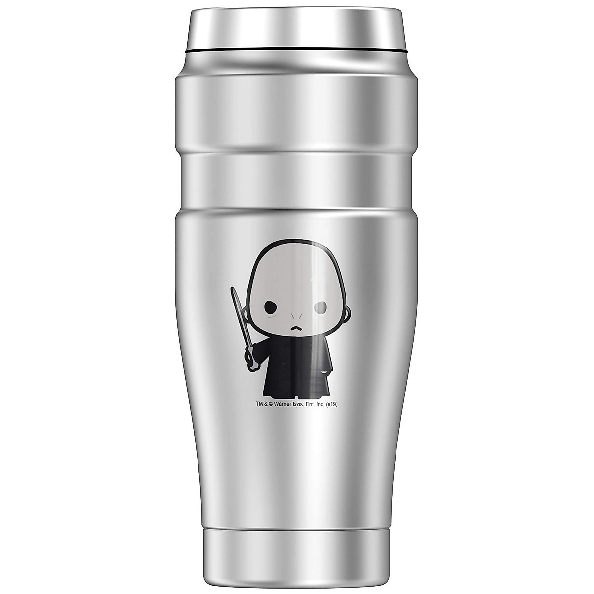THERMOS Harry Potter Voldemort Cute Chibi, STAINLESS KING Stainless Steel Travel Tumbler, Vacuum insulated & Double Wall, 16oz