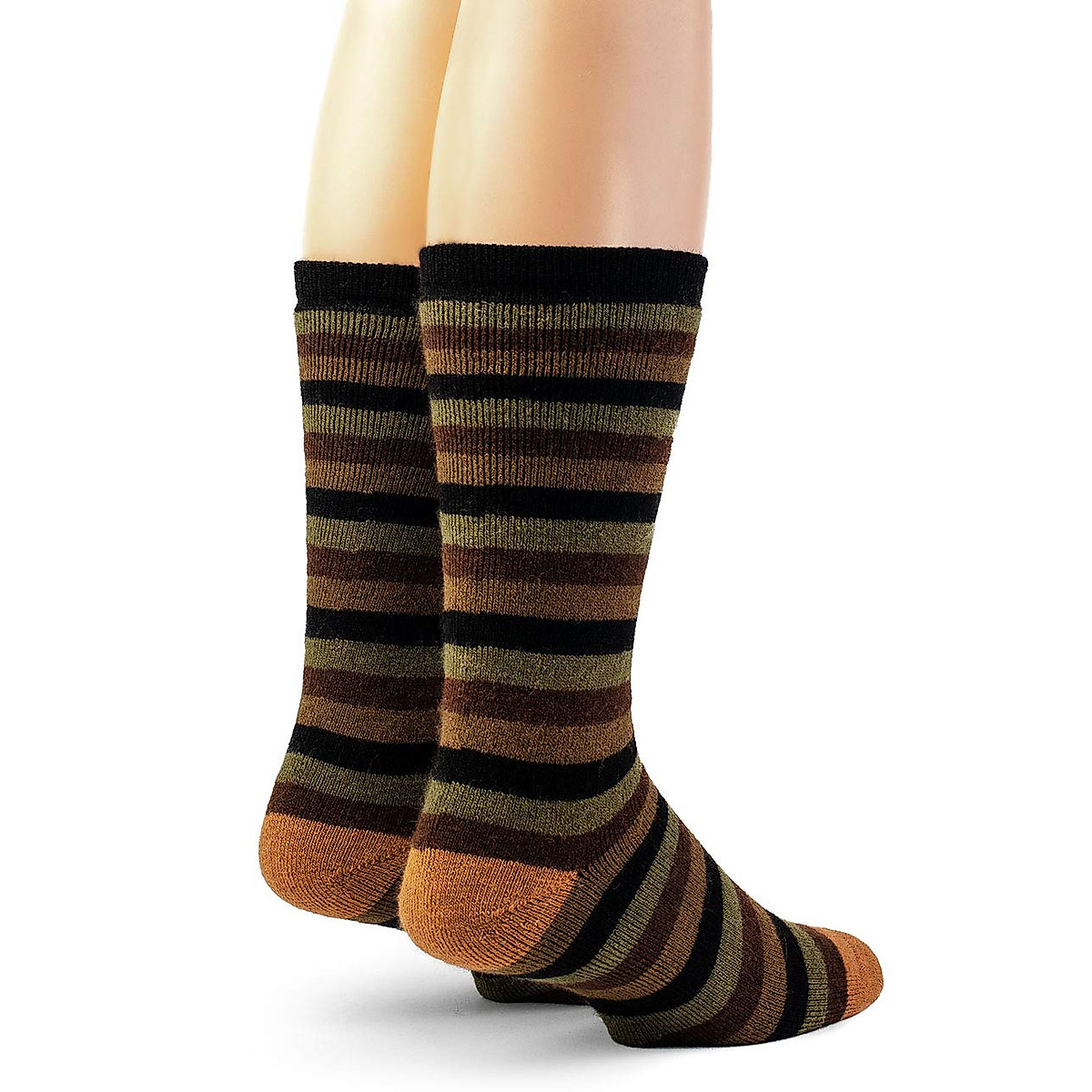 WARRIOR ALPACA SOCKS - Outdoor Alpaca Wool Socks, Terry Lined with Comfort Band Opening For Men And Women(Medium, Woodland)