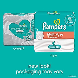 Pampers Baby Wipes Multi-Use Fragrance Free 9X Pop-Top Packs 504 Count