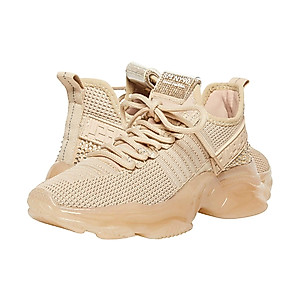 Steve Madden Women's Maxima Sneaker, Blush Multi, 8.5