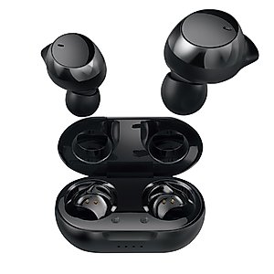 Coby Pro Fitness True Wireless Earbuds w/Charging Case | Sweat Resistant, Noise-Isolation, Auto-Pair, HD Audio, 15-HR Play Bluetooth Fitness Buds | Siri, Google Compatible, Hands-Free Calls (Black)