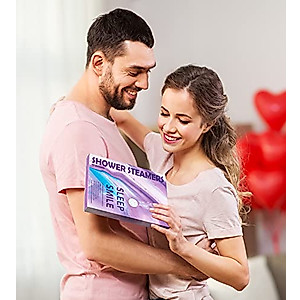 EUSEMIA Shower Steamers Aromatherapy Gifts for Women 12 Pcs Lavender Essential Oils Scented Shower Bath Steamer Body Restore Shower Steamers Tablets for Stress Relief (1PACK)