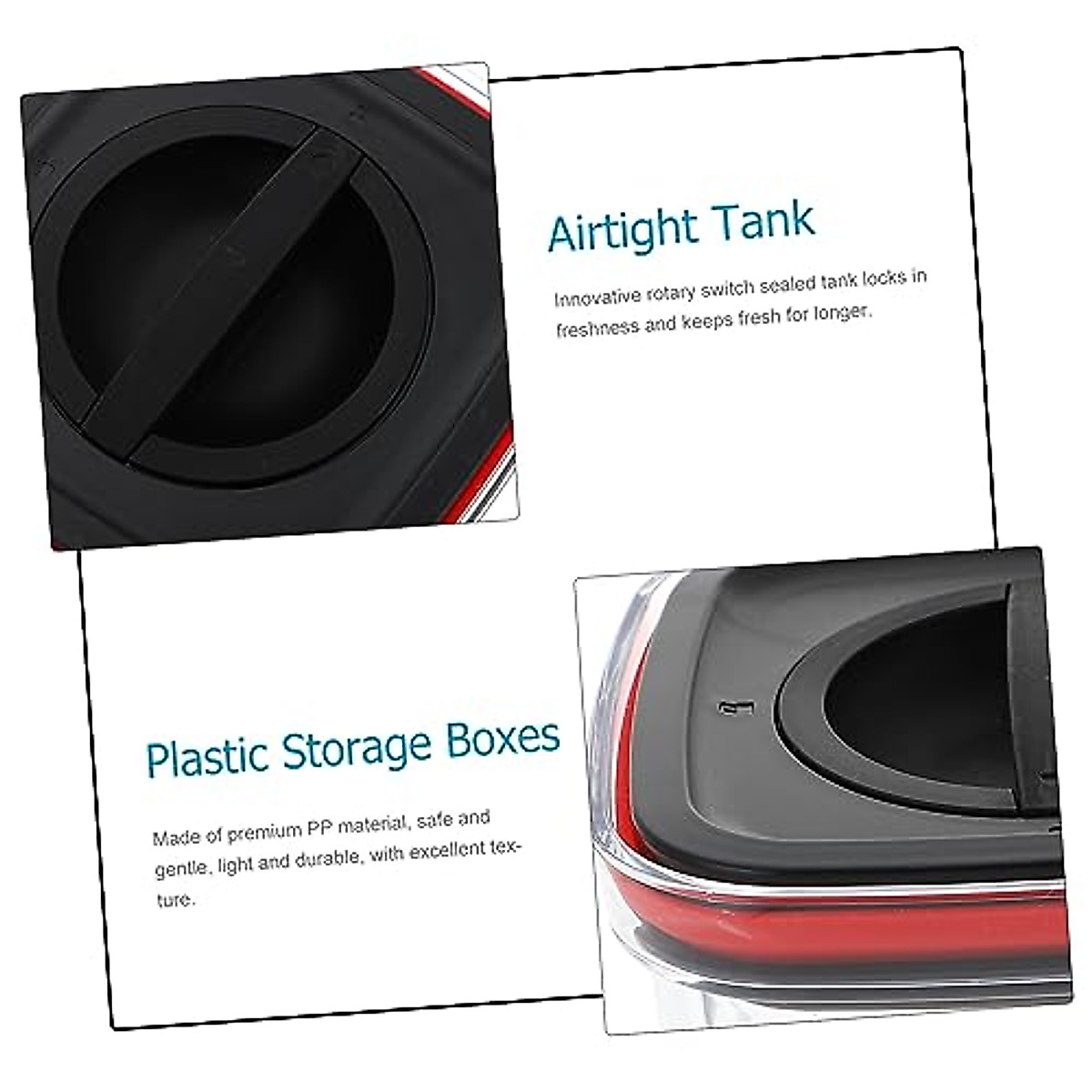 1pc Spiral Storage Tank Storage Container with Lid Containers with Lids Flour Container Plastic Clear Container Vacuum Container Cereal Container Milk Powder Can Cereals Seal Pp