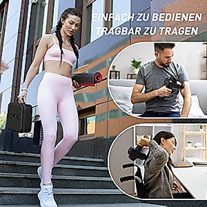 opove M3 Pro 2 Massage Gun Deep Tissue Percussion Muscle Massager for Workout, Handheld Percussive Therapy Fascia Gun for Athletes Fast Recovery 4-8 Hours Long Battery Life, Powerful, Quiet, Black