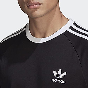 adidas Originals Men's Adicolor 3-stripes Tee, Black, X-Large