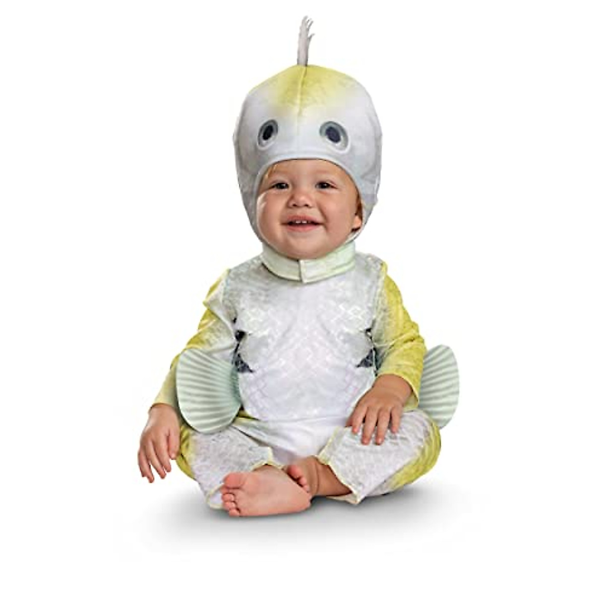 Flounder Infant Costume, Official Disney The Little Mermaid Live Action Costume Outfit, Size 12-18 months