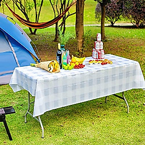 Byliable Folding Table 6ft Portable Heavy Duty Plastic Fold-in-Half Utility Foldable Table Plastic Dining Table Indoor Outdoor for Camping, Picnic and Party, White