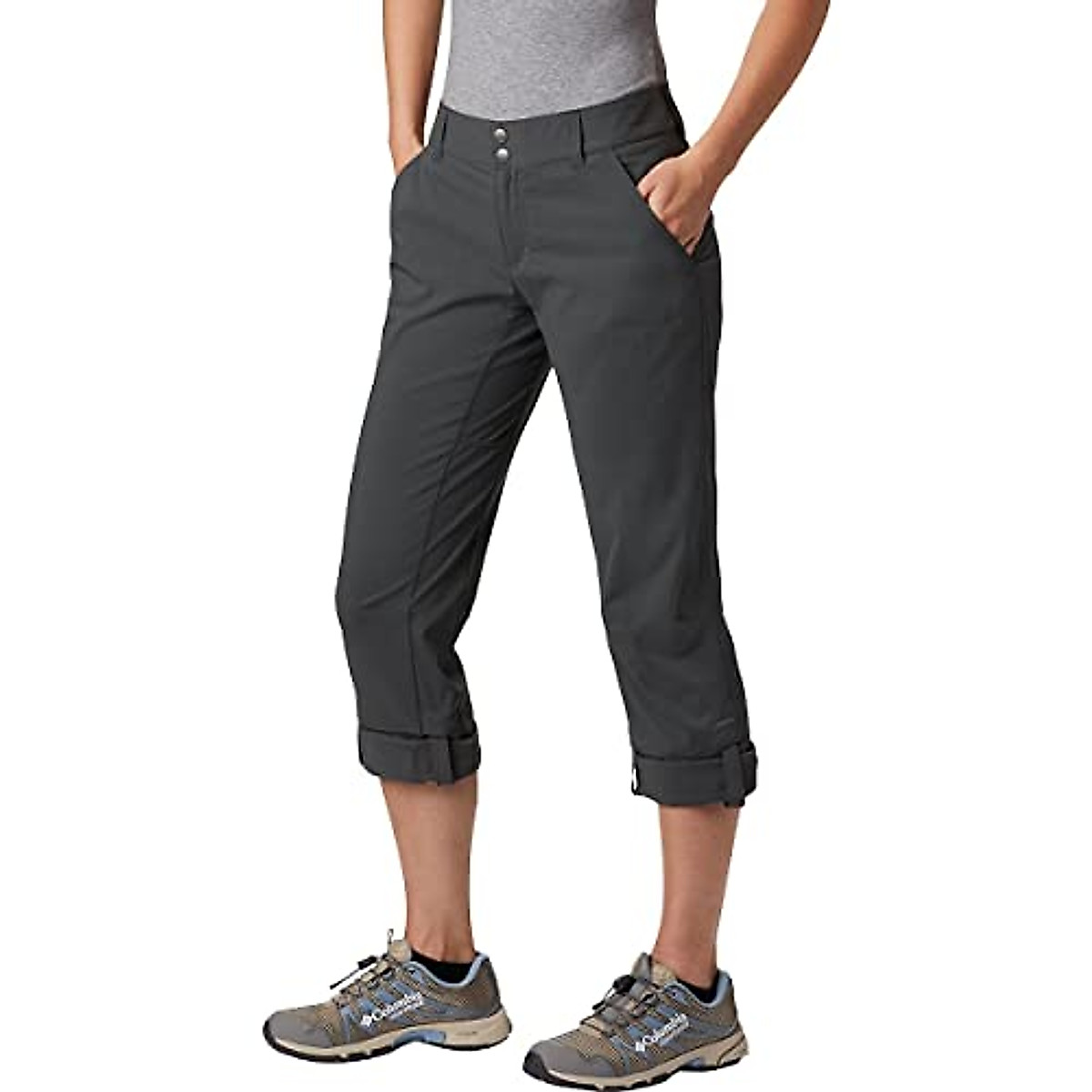 Columbia Women's Big and Tall Saturday Trail Stretch Pant, Grill, 14