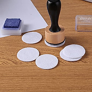 Briartw Alcohol Ink Blower Applicator Tool Set, Include 1 Round Blending Tool,1 Air Blower Mini Ink Blower,50 Felts Replacement Foams Mini Blending Tool for Card Making Embossing Painting Rendering