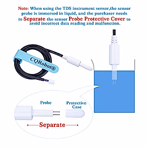 CQRobot TDS (Total Dissolved Solids) Meter Sensor Compatible with Raspberry Pi/Arduino Board. for Liquid Quality Analysis Teaching, Scientific Research, Laboratory, Online Analysis, etc.