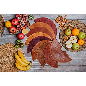 2 Fruit Leather Silicone Dehydrator Sheets with EDGES fits Elite Gourmet EFD-319 Round Dehydrators NON-Toxic Lip EFD319 Mold Hold Batter Liquids Fruit Roll Up Fruit Leather Circle ReUsable Flexible