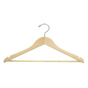 Only Hangers Flat Wooden Suit Hanger (Petite Size) - Pack of 25