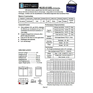 Mighty Max Battery 12V 55AH GEL Battery Replaces Pride Mobility Quantum 600E - 2 Pack