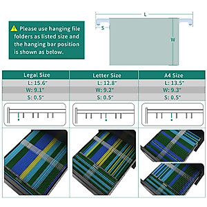 YITAHOME 3-Drawer Mobile File Cabinet with Lock, Office Storage Filing Cabinet for Legal/Letter Size, Pre-Assembled Metal File Cabinet Except Wheels Under Desk -Black