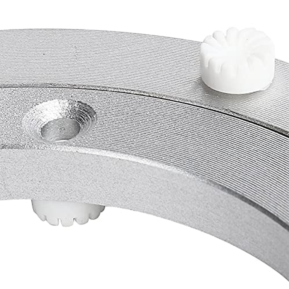 Buachois Aluminum LazySusan Heavy Duty Metal Rotating Bearing Turntable Ring SwivelPlate Hardware for Glass Top Wood Top (5.5inch)