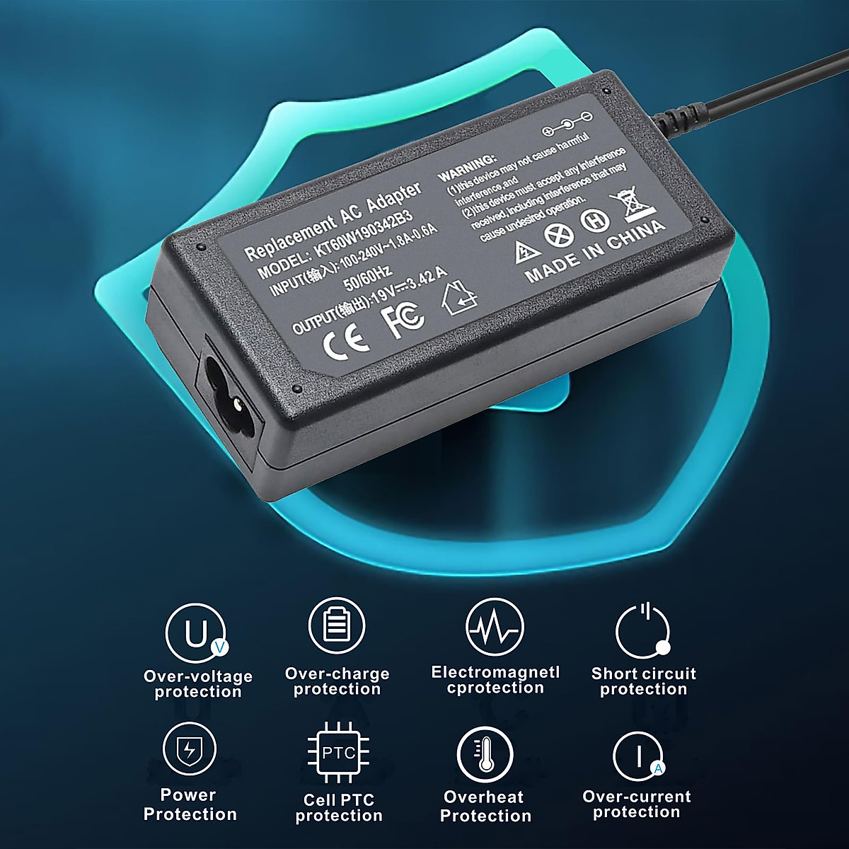 N15Q9 N15Q8 N16Q1 N16P3 N16P1 N19C4 Laptop Charger 65W for Acer Chromebook 11.6" C720 C720P C731 C738t C740 C670 CB3-111 CB3-431 CB3-532 CB5-571 CB5-132T PA-1450-26 PA-1650-80 N20C6 N20C5