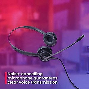 XS 825 Headset Bundle for Training, Coaching, Monitoring, Supervising, Onboarding - Compatible Deskphones Include Avaya, Yealink, Polycom, Cisco, Mitel, Nortel, Toshiba (Stereo, Basic Bundle)