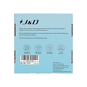 J&D XLR to 1/4inch (6.35mm) TRS Stereo Cable, 2 XLR Female to 6.35mm 1/4 inch TRS Male Unbalanced Interconnect Stereo Audio Cable for Speaker Mic Guitar Mixer AMP, 6 Feet