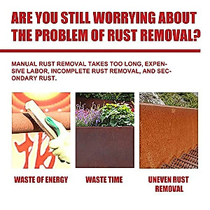 Plimida 100ML Water-Based Metal Rust Remover, Chassis Rust Converter, Multi Purpose Anti-rust Rust Remover Repair Protect, Maintenance Cleaning Rust Dissolver for Car, SUV, Truck, with Brush (1Pcs)