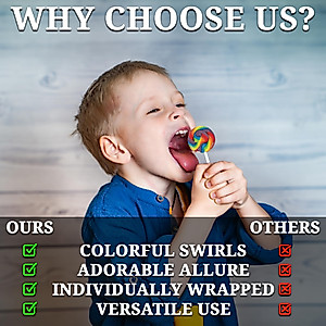 Fun Express Mini Rainbow Swirl Lollipops- Pack of 38, 1.25 Pounds