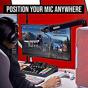 RØDE PSA1+ Professional Studio Arm with Spring Damping and Cable Management, Black