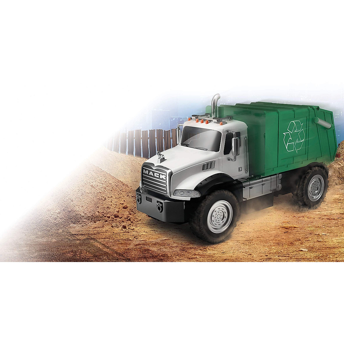 Maisto Tech Remote Control Work Machines Mack Refuse Truck
