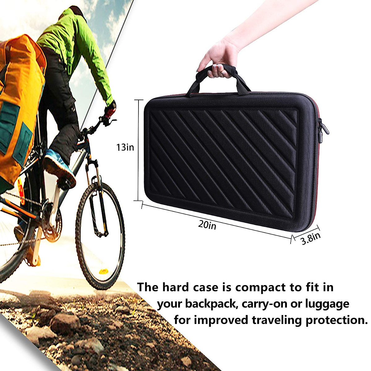 LTGEM Hard Travel Carrying Case for Pioneer DJ DDJ-FLX4 / Roland DJ-202 / M-Audio Oxygen Pro 25 / AKAI Professional MPK225 DJ Controller