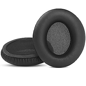 TaiZiChangQin KNS8400 Ear Pads Headband Ear Cushions Earpads Replacement Compatible with KRK KNS 8400 KNS 6400 Headphone Protein Leather Black
