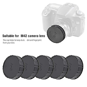 Lens 5pcs Plastic Back Cover Lens, Rear Protective Cover Suitable for Contax for Yasica C Y Mount SLR Camera Lens