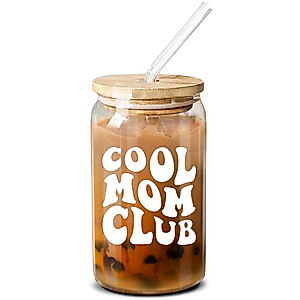 NewEleven Christmas Gifts For Mom - Birthday Gifts For Mom From Daughter, Son, Kids – Unique Birthday Present Ideas For Mom, New Mom, Mom To Be, Wife From Daughter, Son, Husband - 16 Oz Coffee Glass