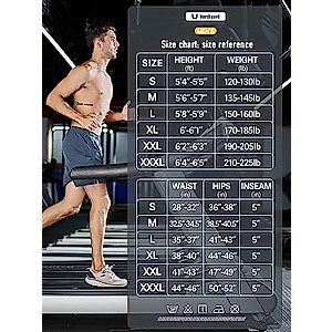 NORTHYARD Men's Running Athletic Shorts 5''/7'' Workout Gym Tennis Quick Dry Short for Active Training with Pockets COOLGREY-XL