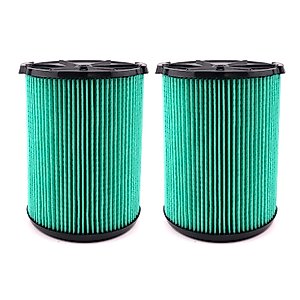 2 Pack VF6000 5-Layer Replacement Filter for Ridgid 5-20 Gallon Wet Dry Vacuums WD5500 WD0671 WD6425 WD7000 WD1280 WD1851 WD1680 WD1956 RV2400A 1400RV RV2600B