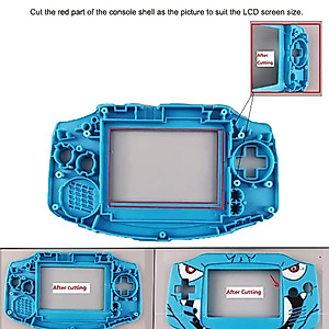 HISPEEDIDO 3.2 inch Backlight LCD Backlit V2 IPS Screen,10 Brightness Adjustable,5 IN 1 Repair Upgraded Custom Mod Kits Compatible for Game Boy Advance GBA