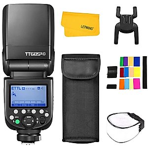Godox TT685II-C TT685IIC Flash for Canon, 2.4G Wireless Canon Speedlight HSS 1/8000s GN60, TCM Instant Conversion, Quick-Release Lock, E-TTL Speedlite Compatible for Canon EOS Cameras