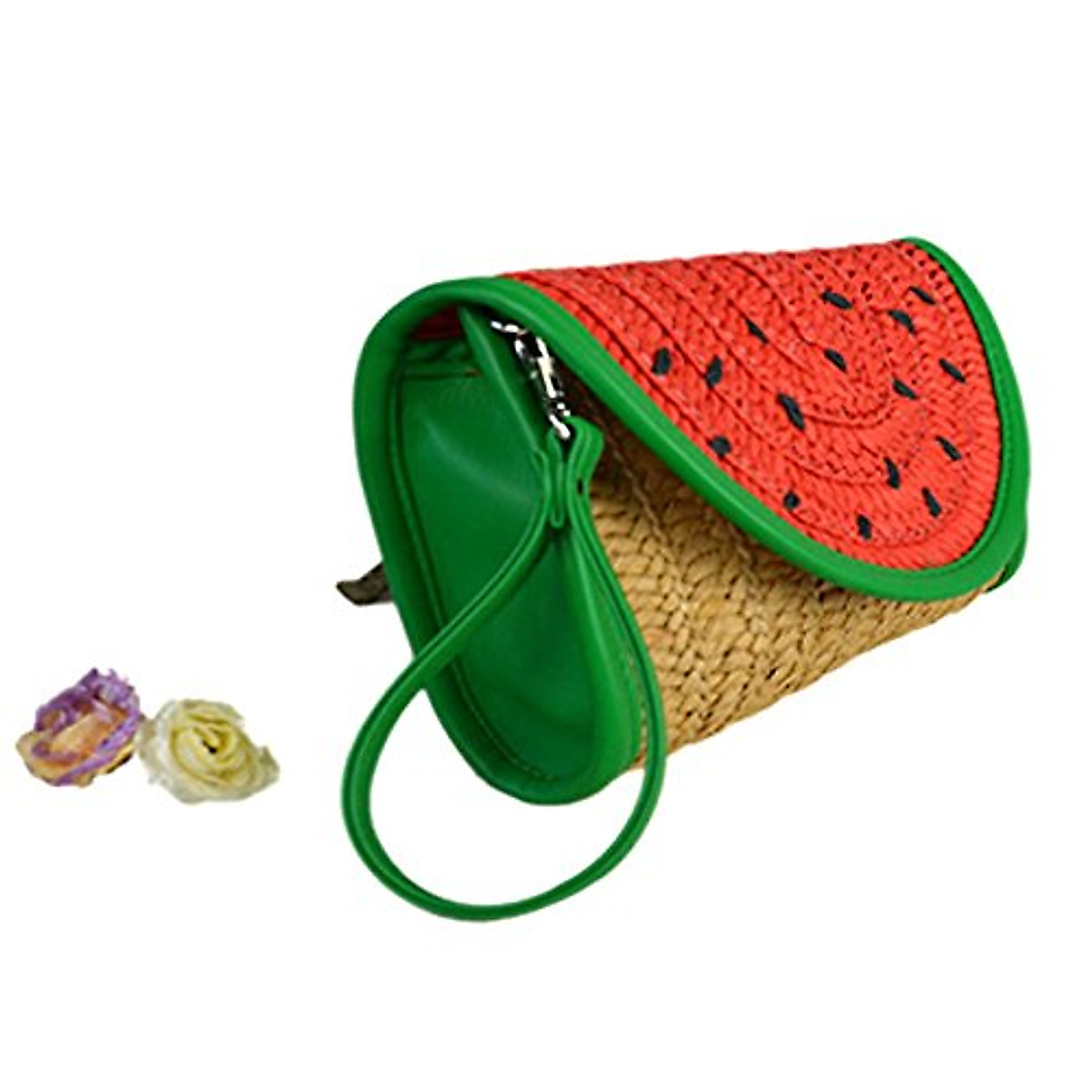 Watermelon Fruit Women's Straw Plaited Article Handbag