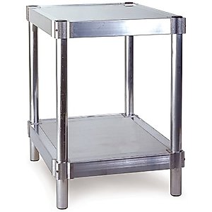 PVIFS A242436-2 Equipment Stand with 2 Adjustable Solid Shelves, 400 lbs Shelf Capacity, 36" Length x 24" Width x 24" Height