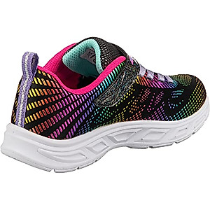 Skechers Litebeams Sneaker, Black/Multi, 2 US Unisex Little Kid