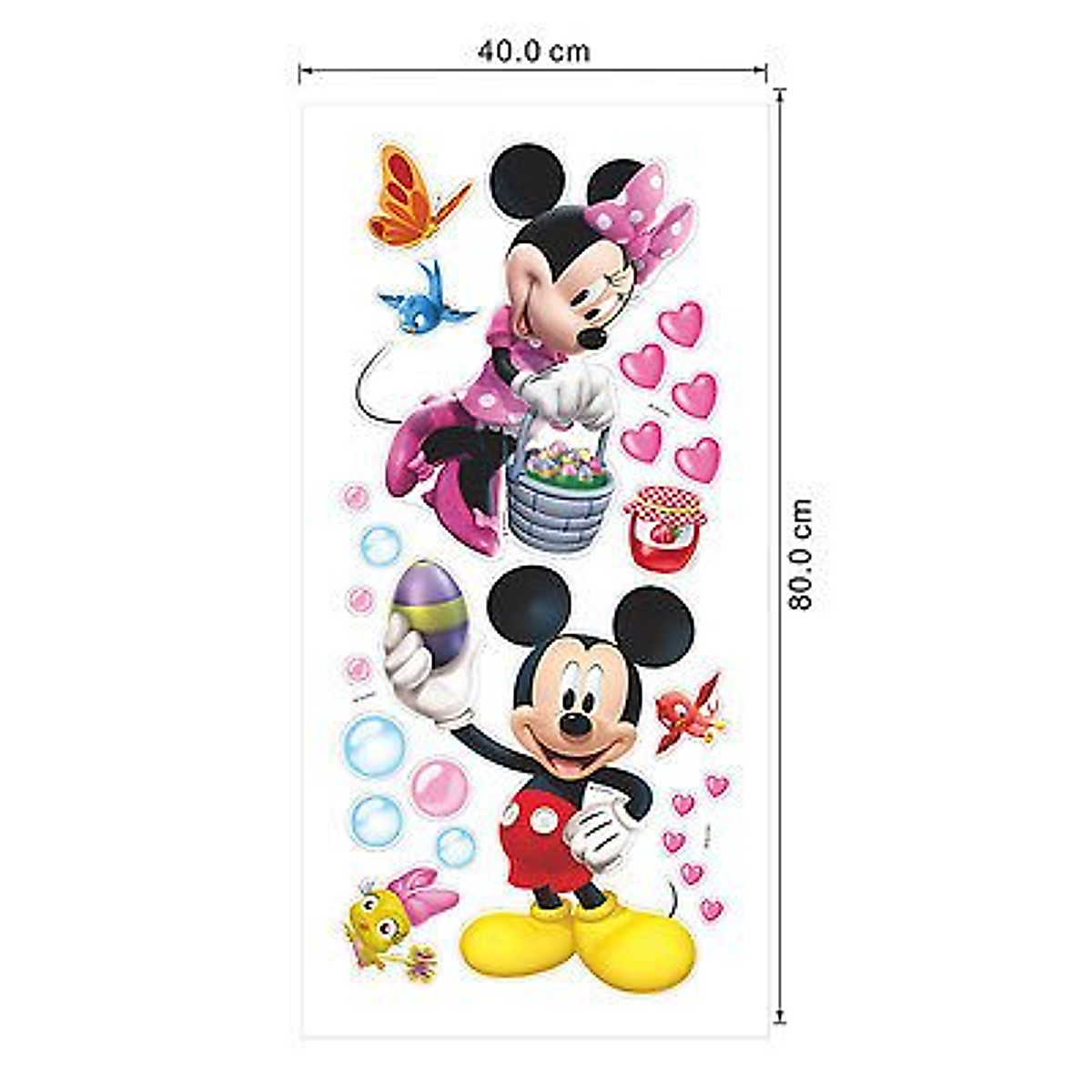 Mickey Minnie Mouse Wall Stickers Vinyl Decal Kids Nursery Baby Room Decor