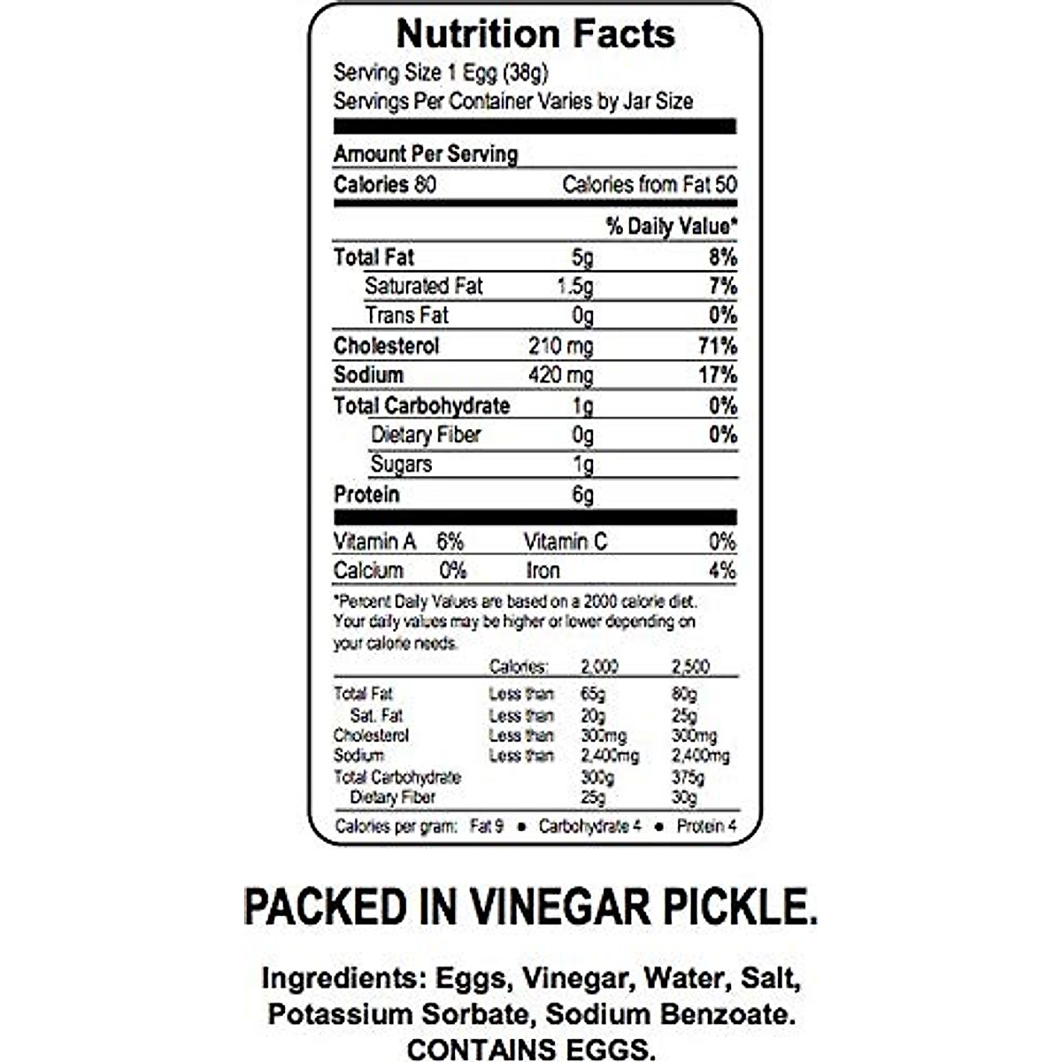 Herb's Pickled Eggs 67 oz Gallon size plastic jar Packed In Vinegar