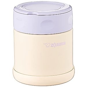 Zojirushi Stainless Steel Food Jar, 9 oz, Pale Orange