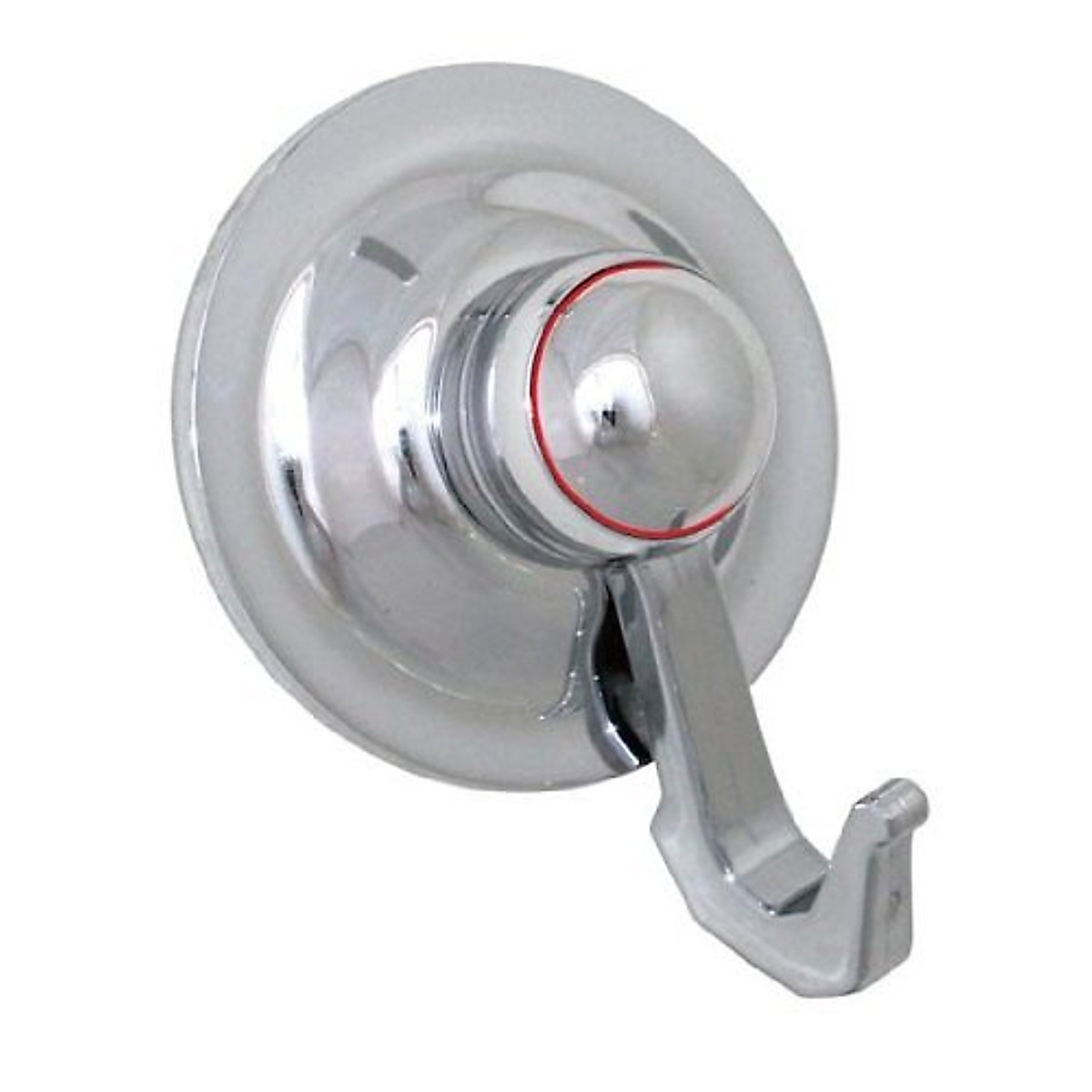 Suction Cup Hook Holder - Super Suction - Set of 2 Chrome Finish - Easy push-button installation